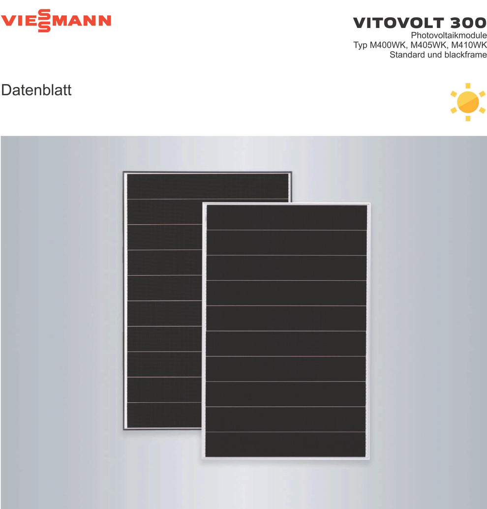 Solarmodul Viessmann Vitovolt 300 M410 WK 410 Wp blackframe – IGRA ...